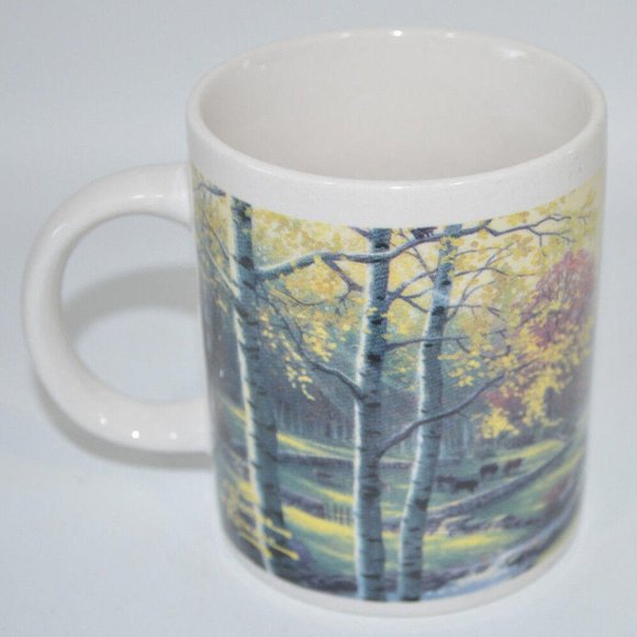 Kitchen | Thomas Kinkade The Aspen Chapel Coffee Mug Tea Cup 12 Oz ...